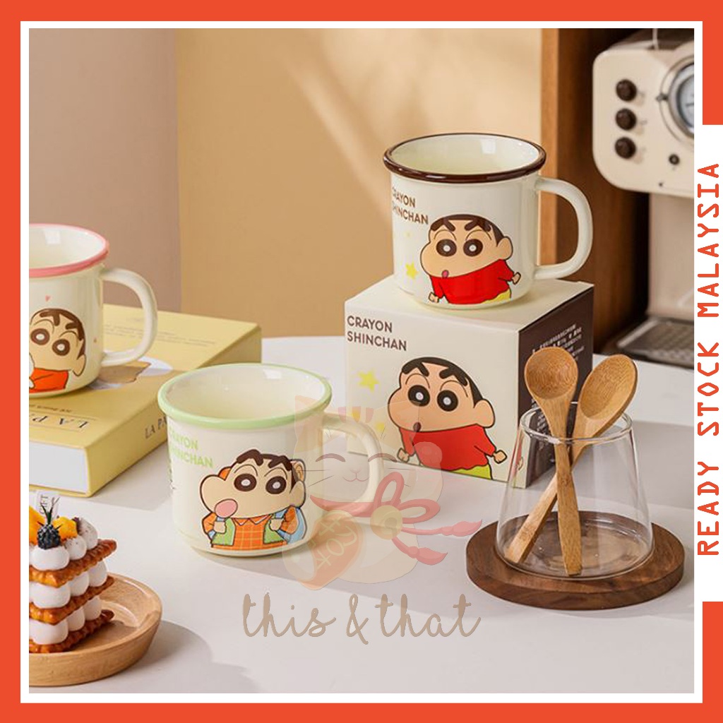 Crayon ShinChan Ceramic Mug Coffee Cup Milk Cup Cawan Seramik Shin Chan ...