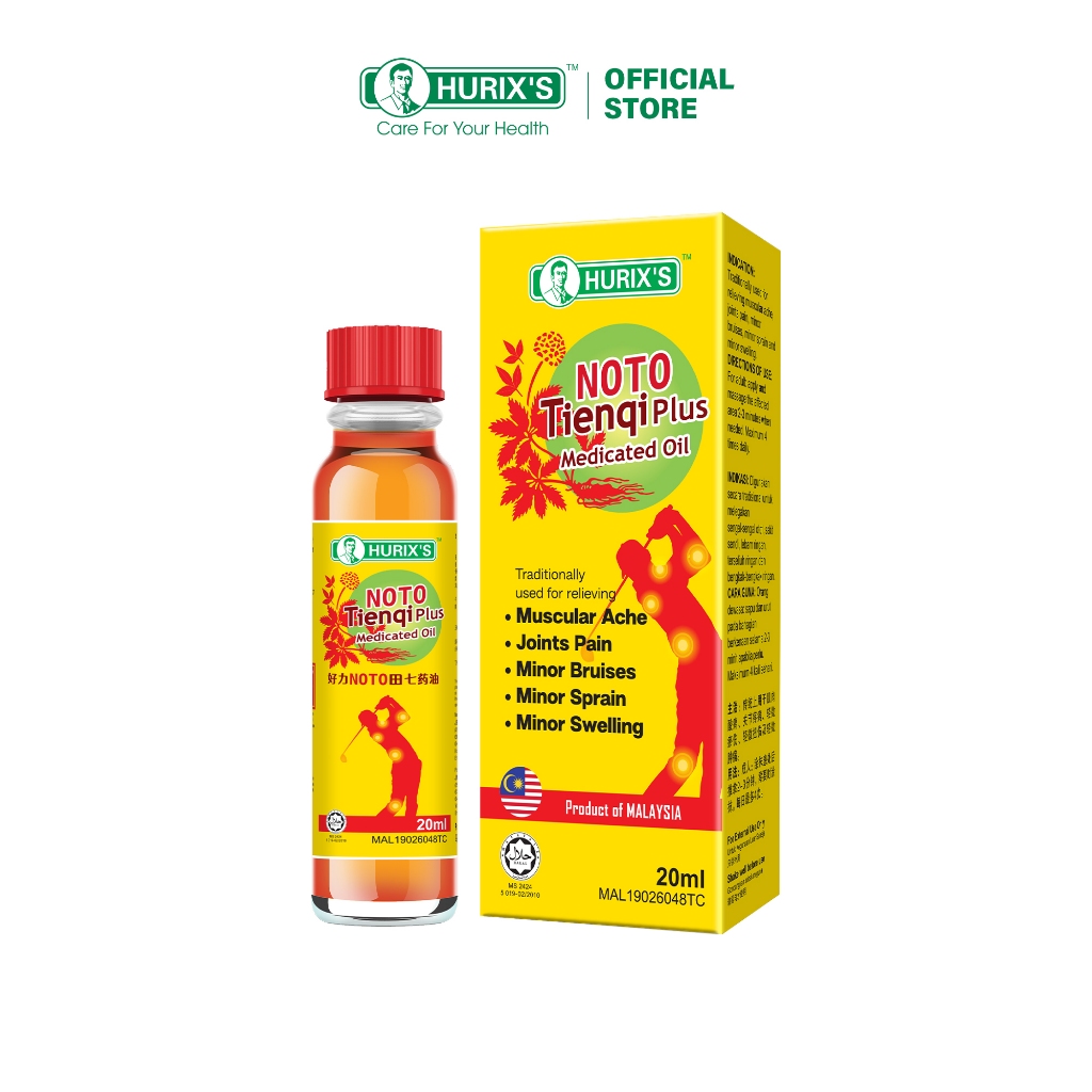HURIX'S Noto Tienqi Plus Medicated Oil - Minyak Urut Tradisional ...