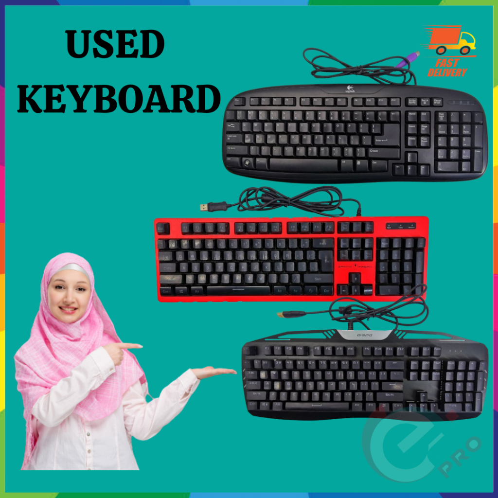 Mix Model PS/2 Wired Office Keyboard & USB Gaming Keyboard - USED ...