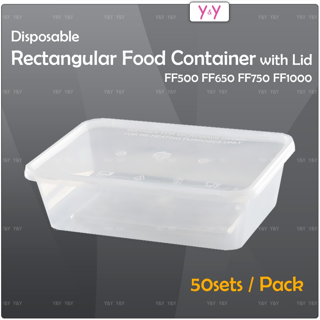 Microwave Safe Disposable Plastic Rectangular Take Away Food Container ...