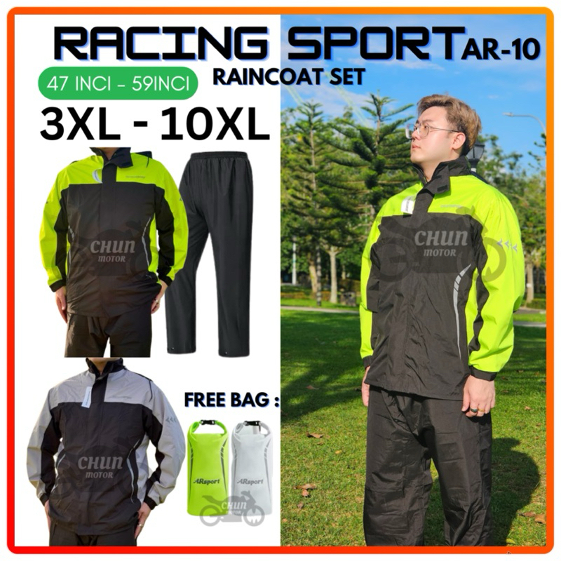 2025 8XL 10XL Rain Coat Besar Motorcycle Racing Sport Premium Quality ...