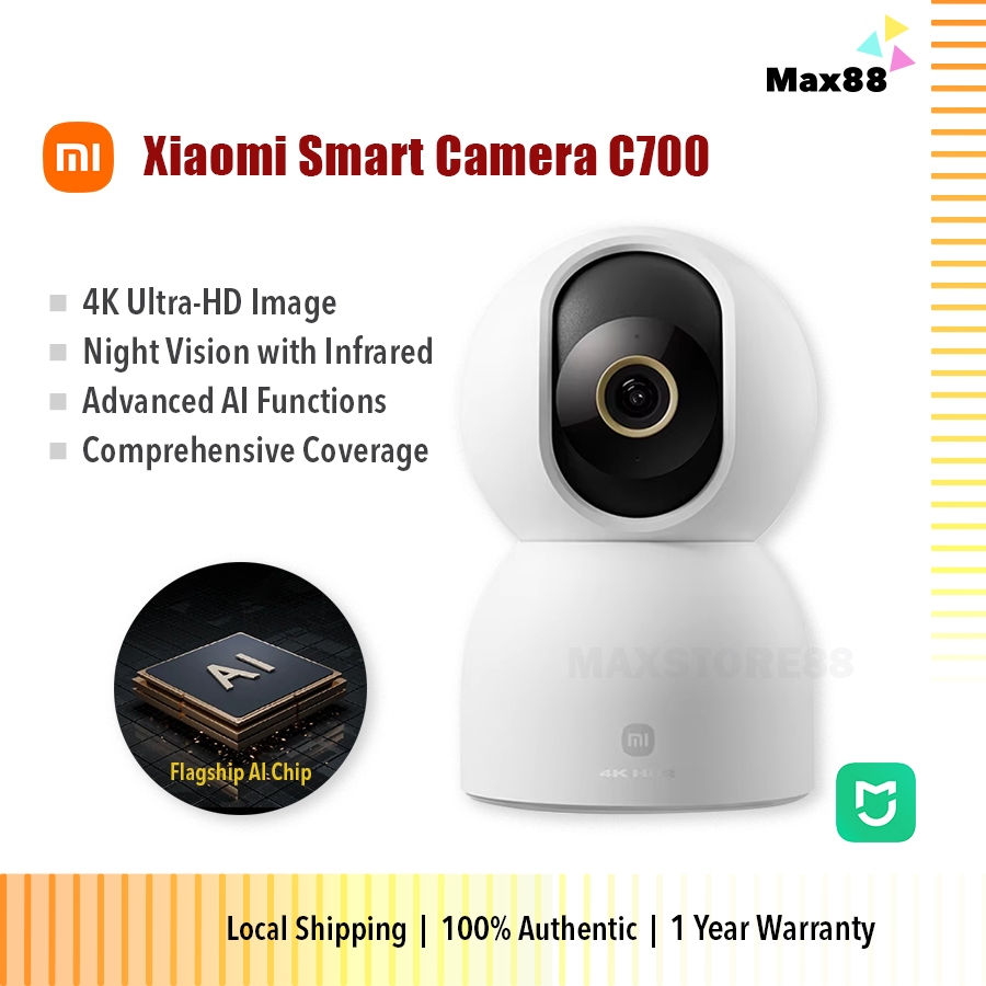 Xiaomi Smart Camera C700 | 4K 8MP Ultra-HD Imaging | Flagship AI Chip ...