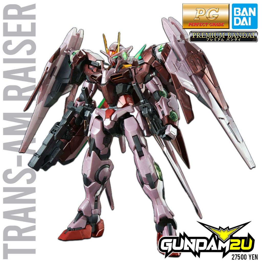 P-BANDAI PG 1/60 Gundam Trans-AM Raiser - Plastic Model Kit Perfect ...