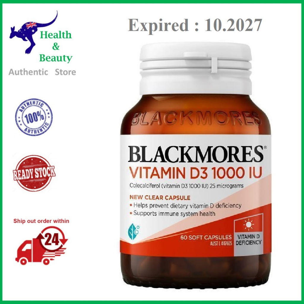 Blackmores Vitamin D3 1000IU (60 cap) | Shopee Singapore