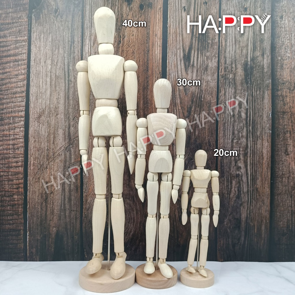 Artists Wooden Manikin Jointed Mannequin, Drawing Model 20cm, 30cm ...