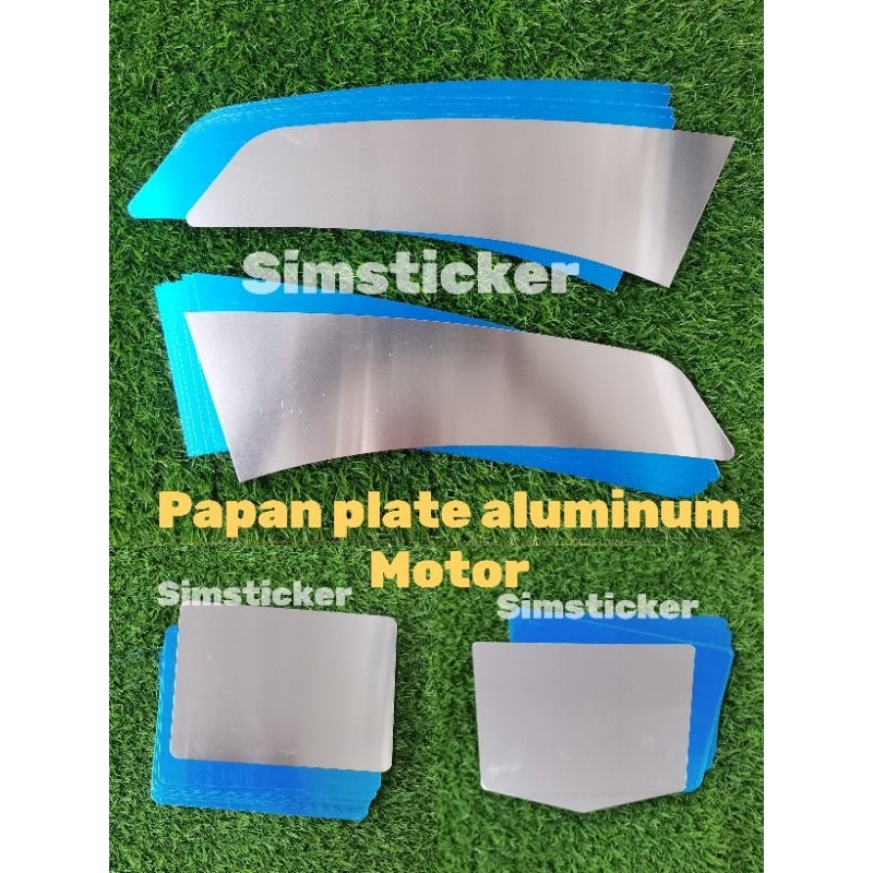 PAPAN PLATE MOTOR ALUMINUM (EX5 MUDGUARD DEPAN, PLATE MOTOR BELAKANG ...