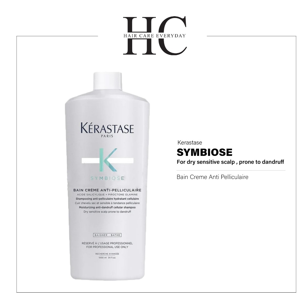 Kerastase Symbiose Bain Creme Pelliculaire Shampoo 1000ml ( For dry ...
