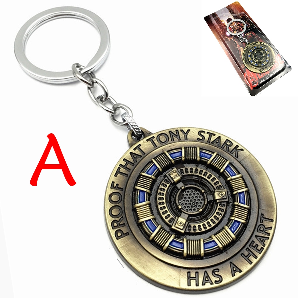 Tony Stark Has a Heart Iron Man arc reactor keychain @ Marvel Avengers ...