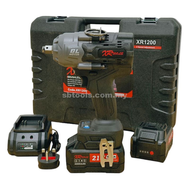 XR TOOLS 1/2′′DR Brushless Cordless Impact Wrench (885 Ft-lb / 1200 NM ...