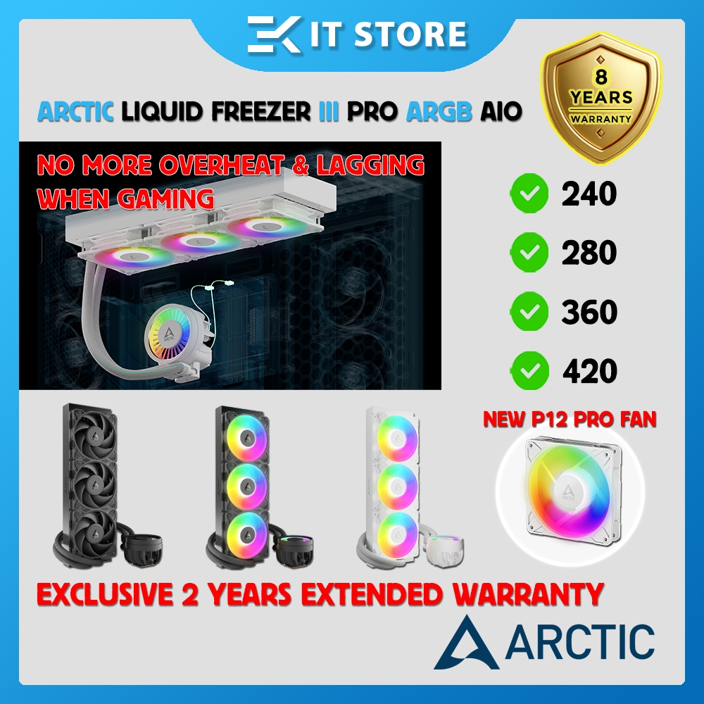 Arctic Liquid Freezer III Pro ARGB AIO CPU Water Cooler 240mm/280mm ...
