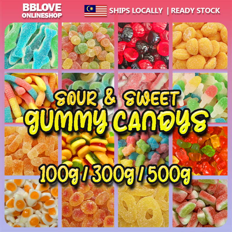 Soft gummy Gula Jelly Sour gummy, MIX ,Manis, Candy viral, Soft candy ...