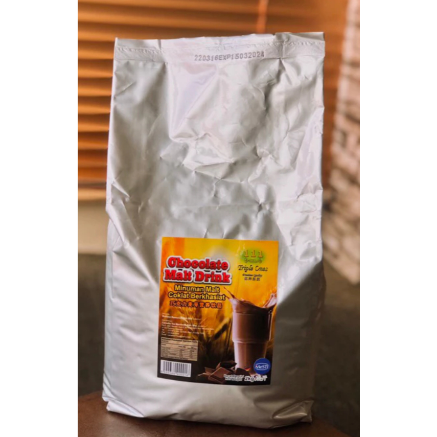 Minuman Malt Coklat Segera triple one halal 111 2kg Instant Chocolate ...