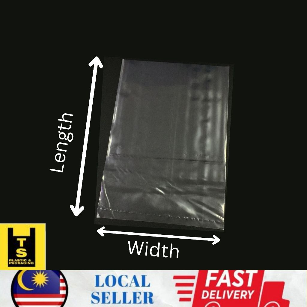 PE plastic bag 03 thickness (transparent/clear) | Shopee Singapore