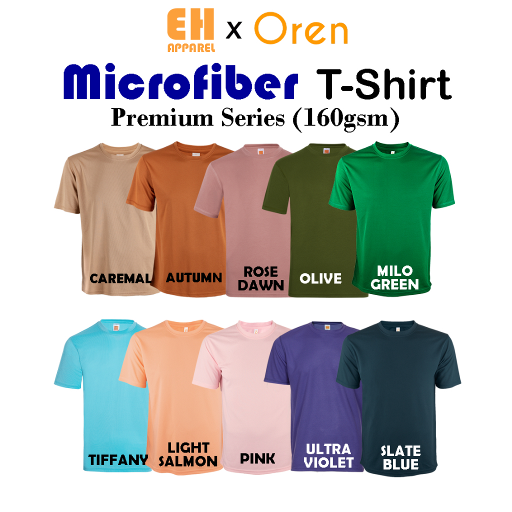 【QD04】Microfiber ROUNDNECK SHORT SLEEVE Shirt QD0486/QD0485/QD0454 ...