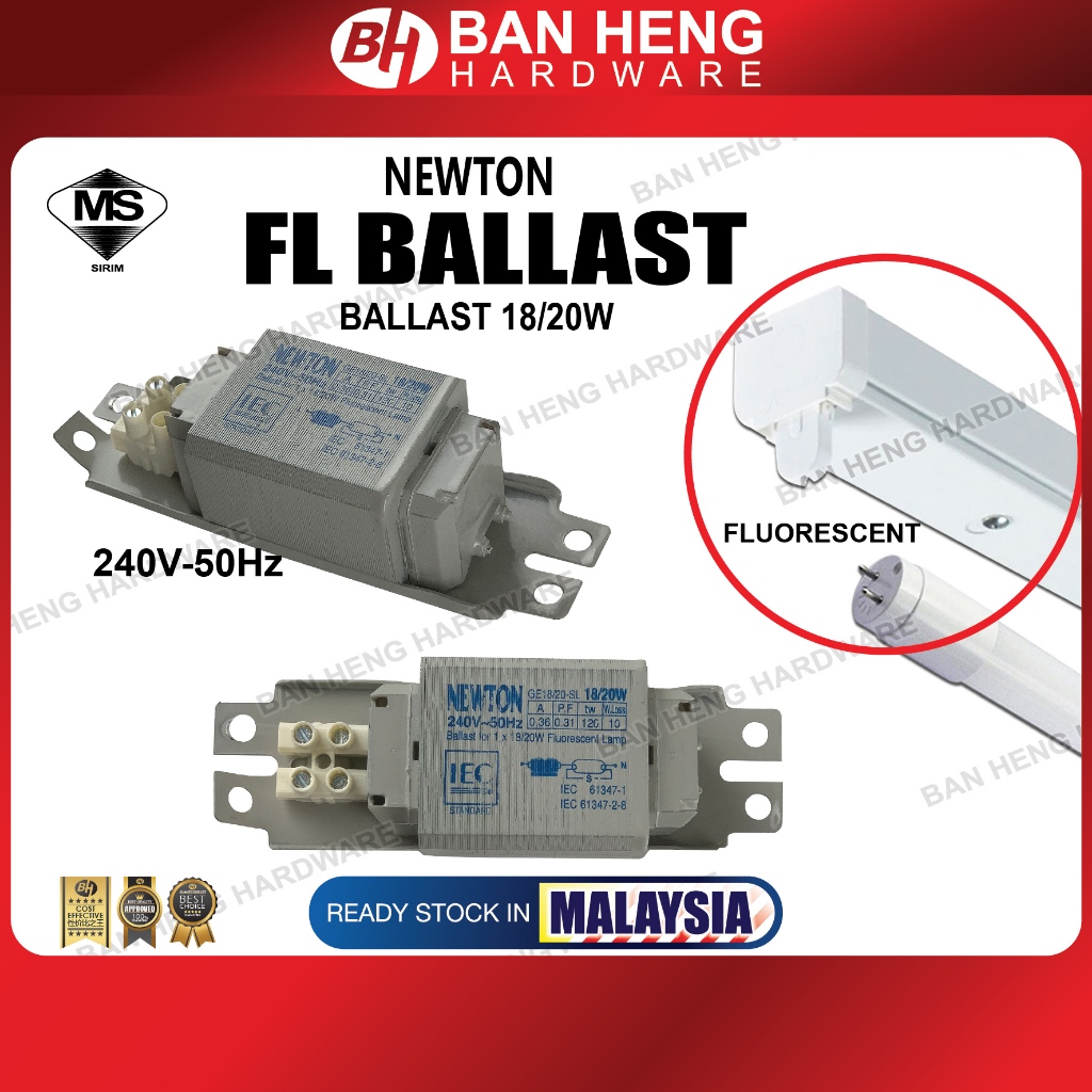 FL BALLAST 18W-20W / 36-40W (SIRIM) | Shopee Singapore