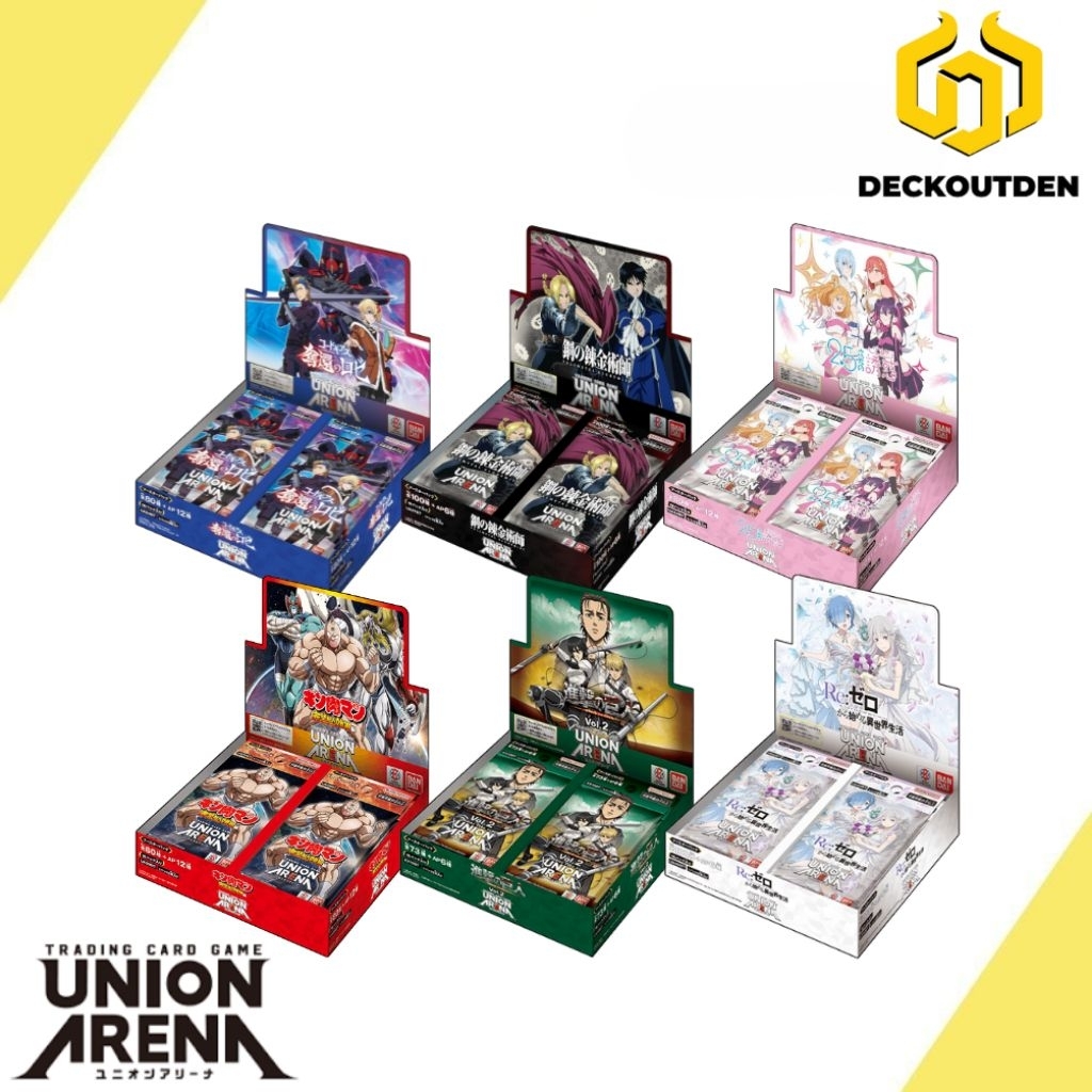 UNION ARENA TCG Booster Box ( UA36BT / UA37BT / UA33BT / UA39BT ...