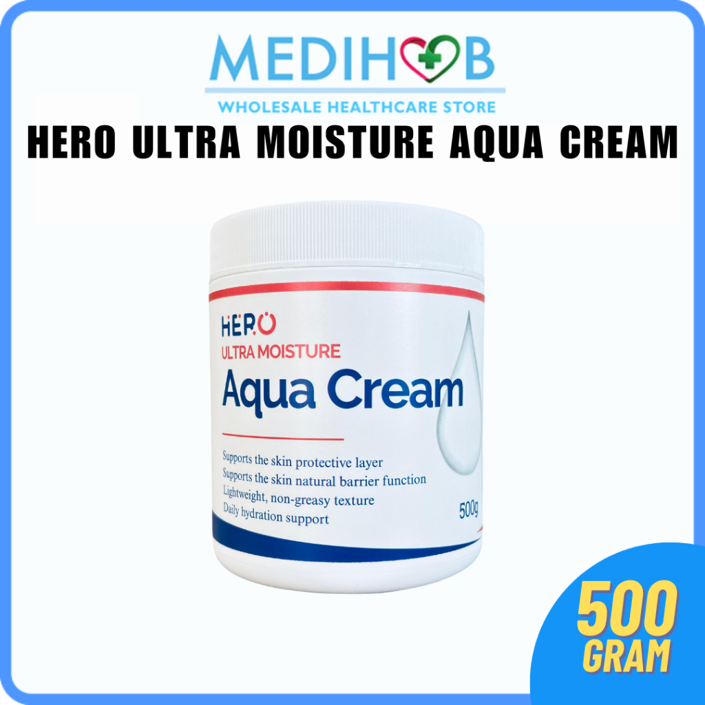HERO Ultra Moisture Aqua Cream 500g | Lightweight Hydrating Cream for ...