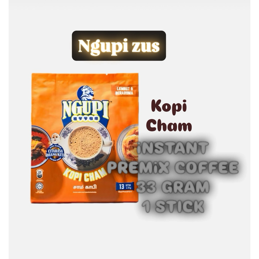 Ngupi Kopi Cham ZUS Instant coffee (Orange Color) | Shopee Singapore