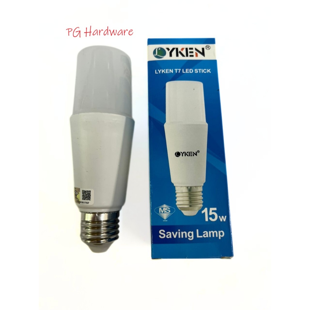 LYKEN LED Stick Bulb ( E27 T7 @15W ) | Shopee Singapore