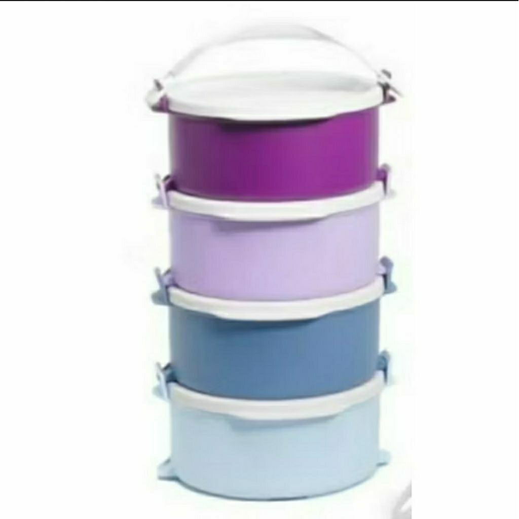Tupperware Click To Go / Tup Tiffin 550ml 4 tiers / Tupperware Tier ...