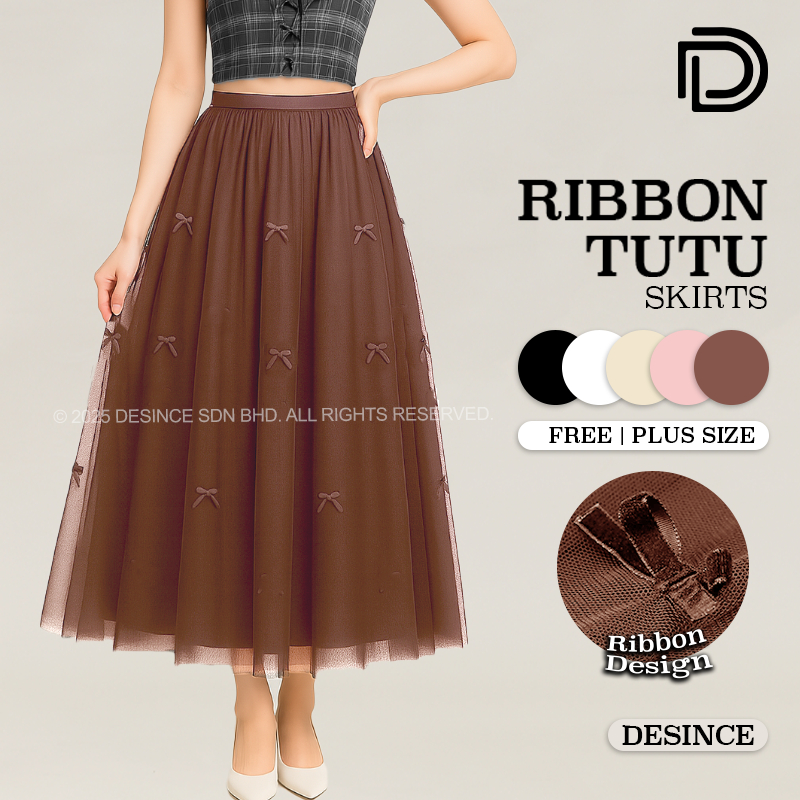 DESINCE Women Ribbon Tutu Skirts With Soft Mesh Fabric Skirt Tutu ...