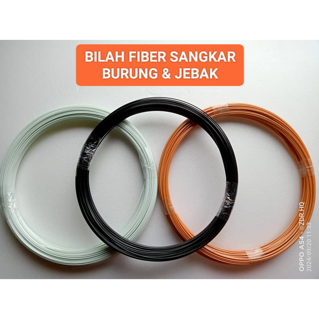 HITAM PUTIH (FIND Fiber) White/black fiber blade for magpie bird cages ...