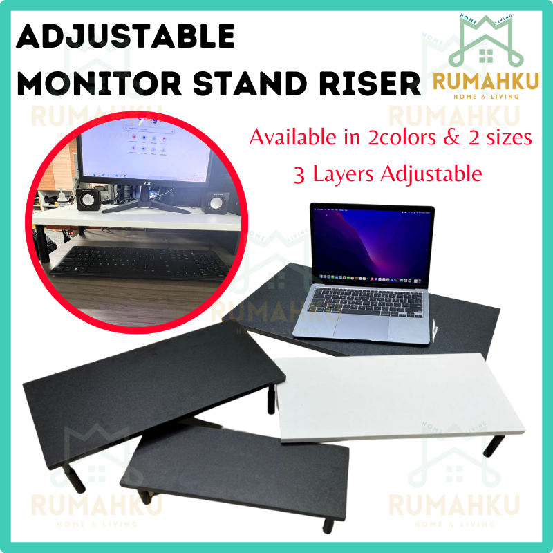RMK Big Monitor Rack Adjustable Shelves Monitor Stand Monitor Riser ...