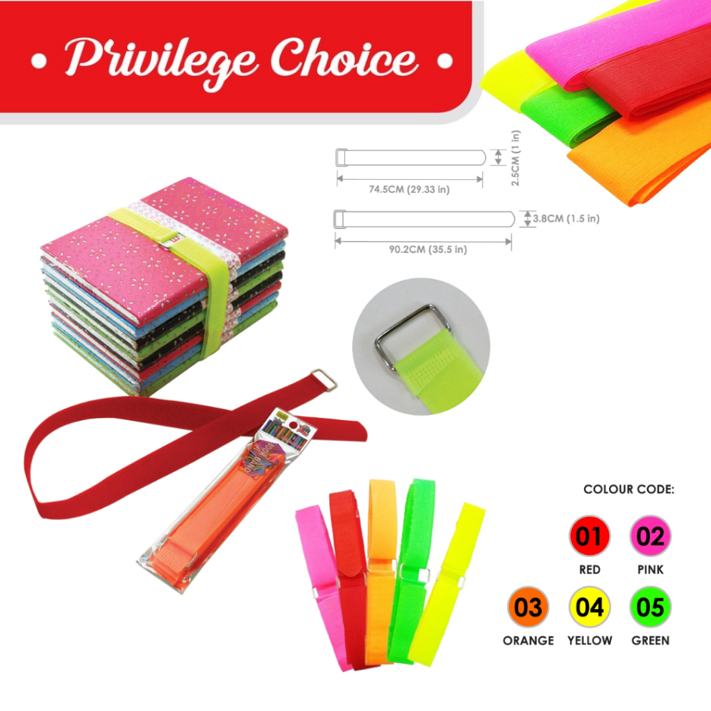 Book Band Strap / Tape ikat Buku / Velcro Tape Book Band / Tali Ikat ...