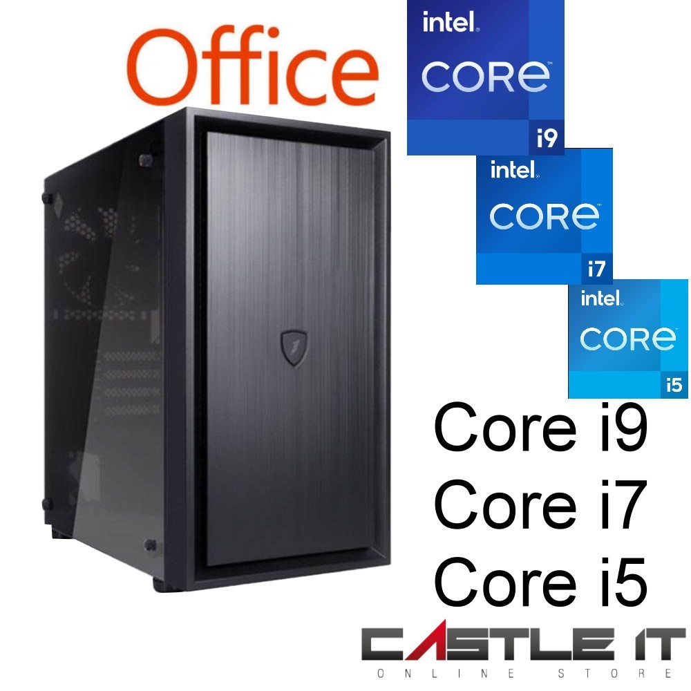Intel Core i7 i9 High Performance Desktop PC Package Custom Build Plug ...