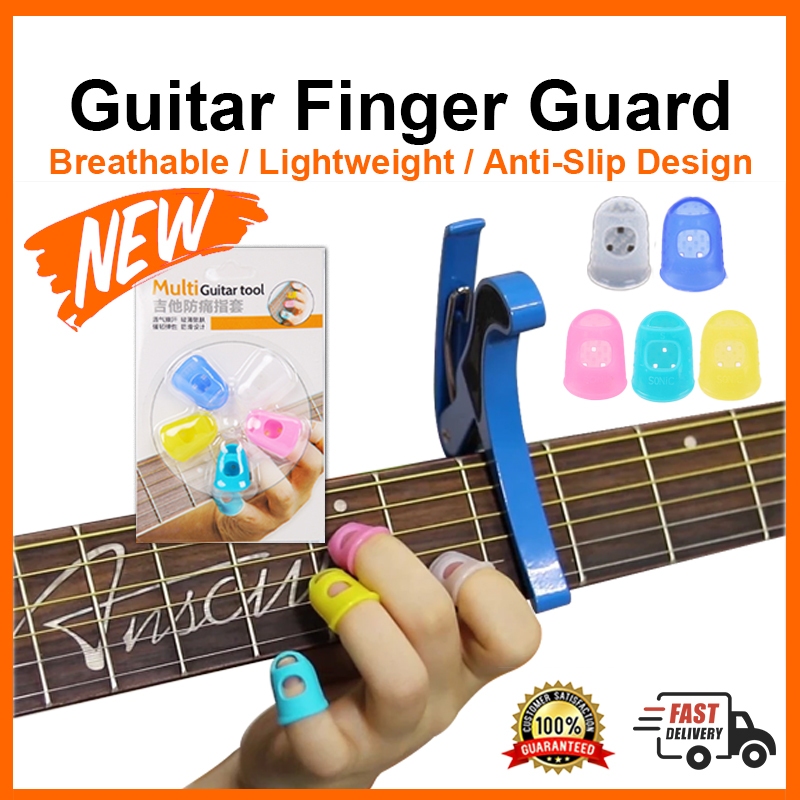 Finger Cover Silicone Guitar Finger Protectors For Acoustic Electric ...