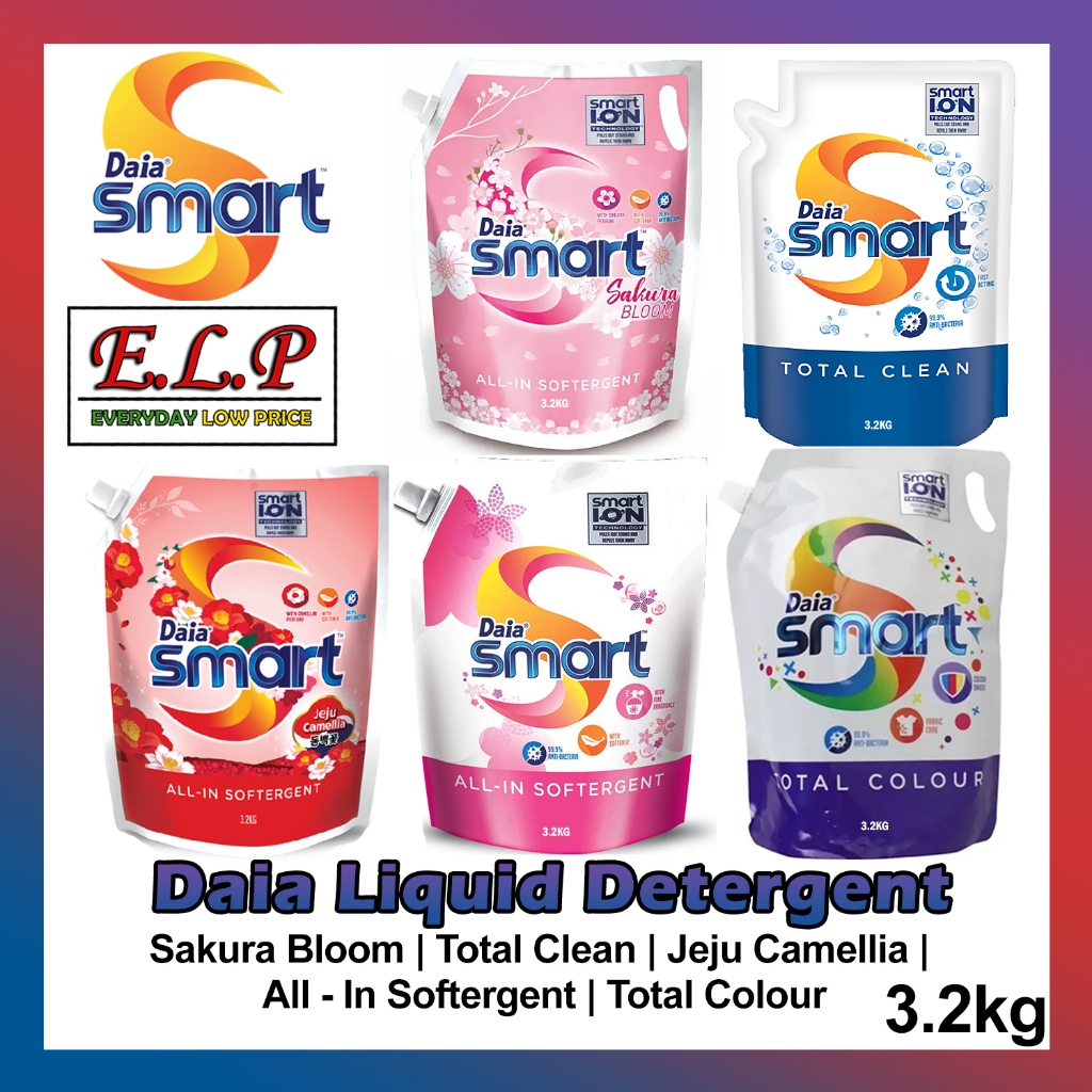 DAIA SMART LIQUID DETERGENT REFILL PACK 3.2KG | Shopee Singapore