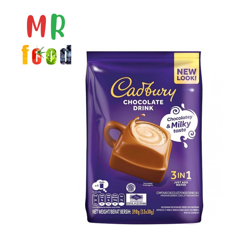 Chocolate Coklat Cadbury Ice Drink Sachet Hot Air Coklat 3 in 1 390g | Shopee Singapore