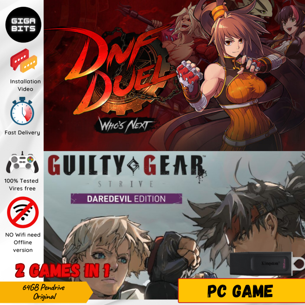 GUILTY GEAR -STRIVE- Daredevil Edition + 28 DLCs AND DNF Duel + 5 DLCs PC GAME 64GB Pendirve USB ...