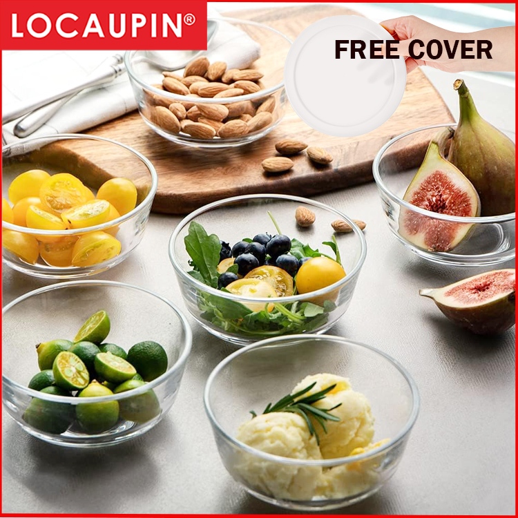 Locaupin Small Glass Bowls Salad Bowls Cooking Small Bowls Dessert ...