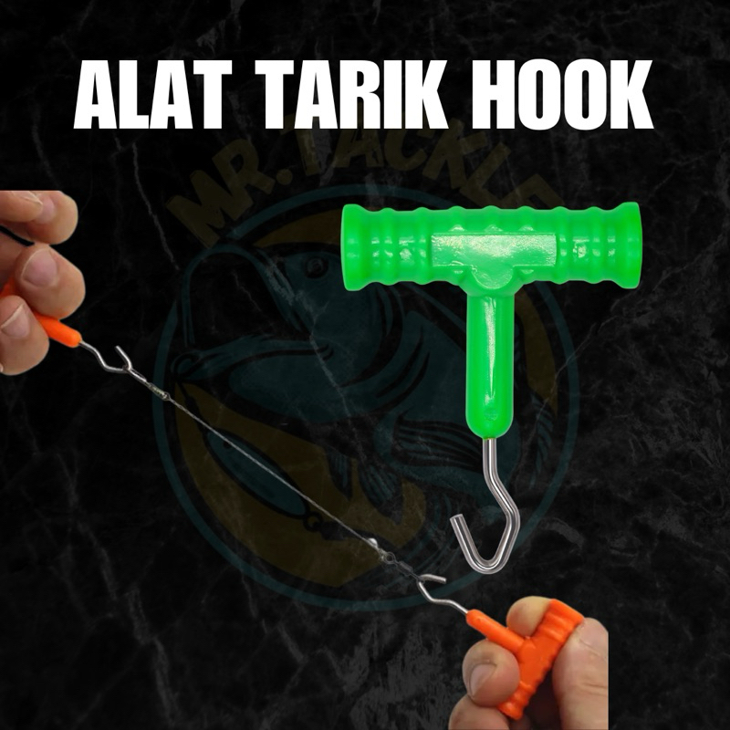 【MR.T】3PCS Alat Tarik Hook Fishing Rigs Knot Puller Hook Line Puller ...