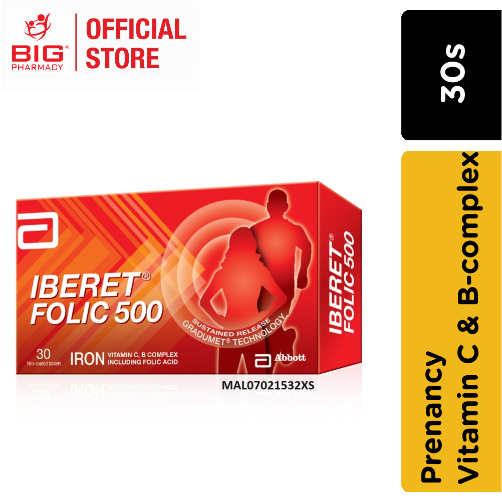 Abbott Iberet Folic 500 6S X5 (30S) | Shopee Singapore