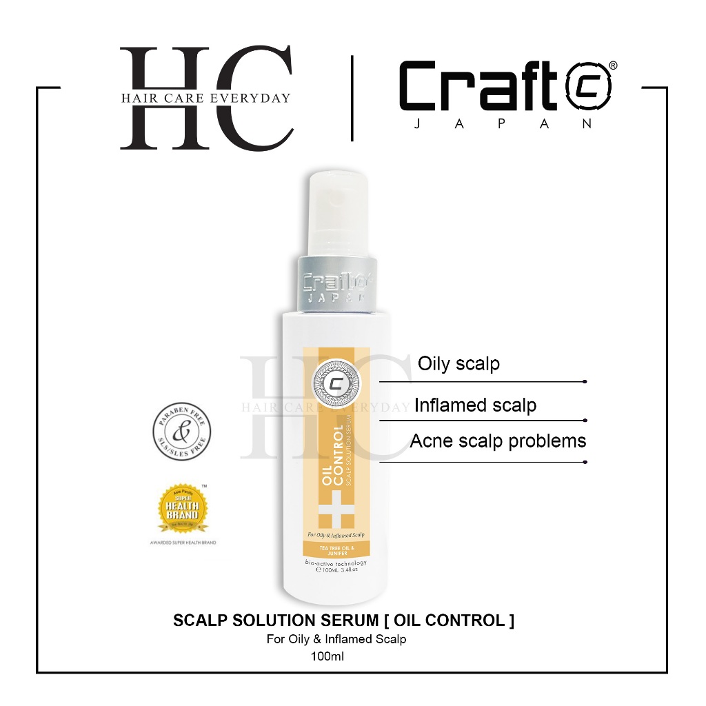 Craft Scalp Solution ( Oily Control ) 100ml | Shopee Singapore
