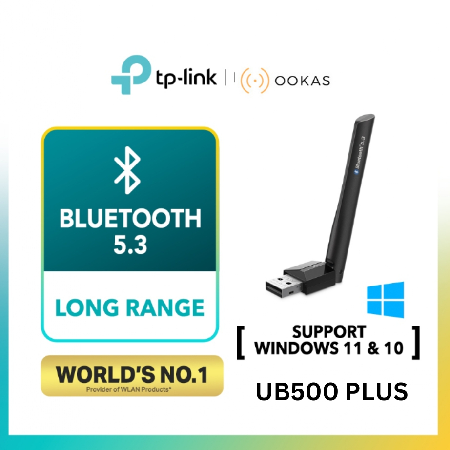 TP-Link UB500 PLUS / UB500 USB Wireless Nano size Bluetooth 5.3 Adapter Dongle for PC / Desktop ...