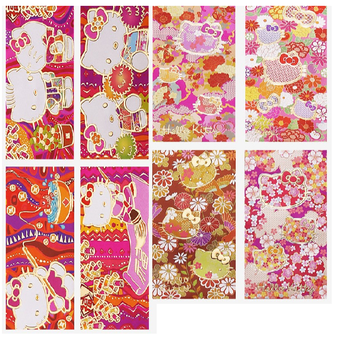 Hello Kitty Angpao Packs Sanrio 6-Pieces Red Packets Set | Shopee Singapore