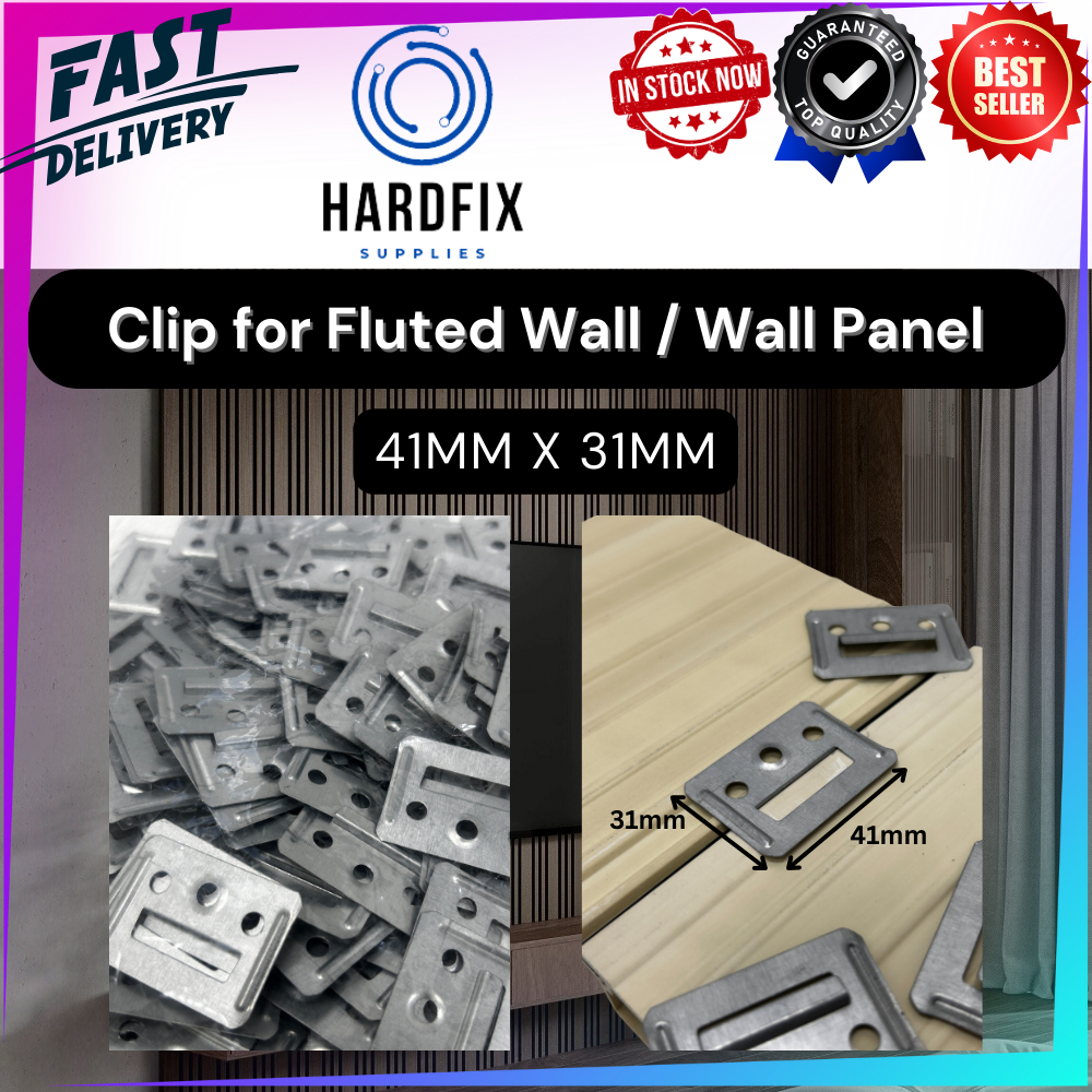 Metal Clip Lock | PVC Fluted Panel / Wall Panel / Fluted Wall Panel ...