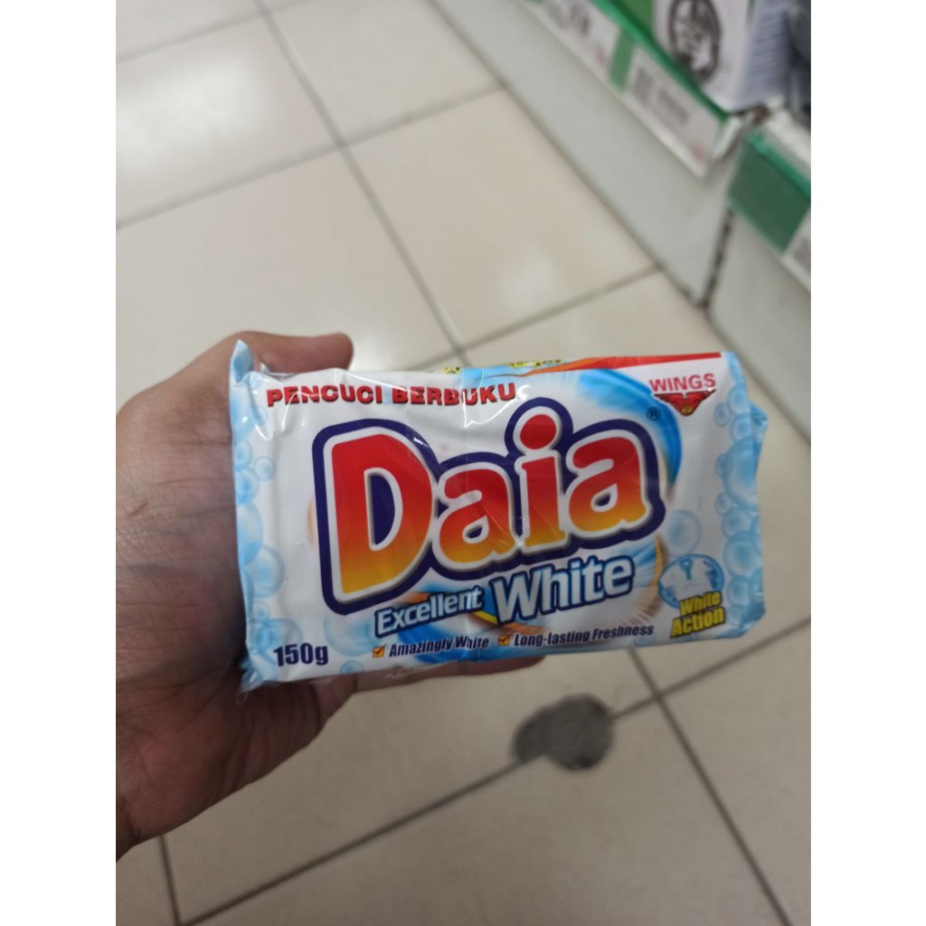 DAIA Sabun Buku 150g x 3pcs (Excellent White,Floral Freshness, Lemon ...