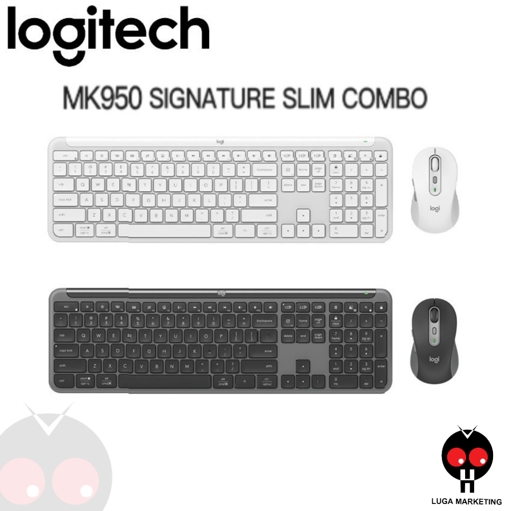 Logitech Mk950 Signature Slim Wireless Mouse And Keyboard Combo Shopee Singapore