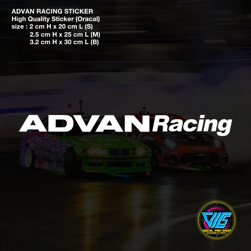 ADVAN RACING Logo Sticker / Decal (High Quality Sticker) | Shopee Singapore