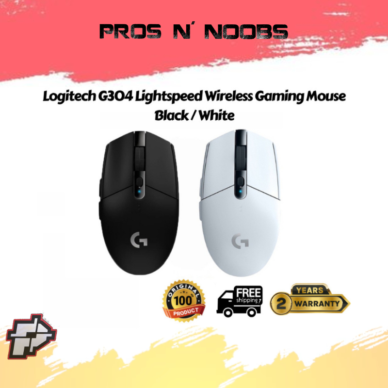 Logitech G304 Lightspeed Wireless Gaming Mouse/HERO Sensor/12000 DPI/Lightweight/6 Programmable ...