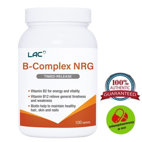 LAC Vitamins B-Complex NRG (100 Tablets) | Shopee Singapore