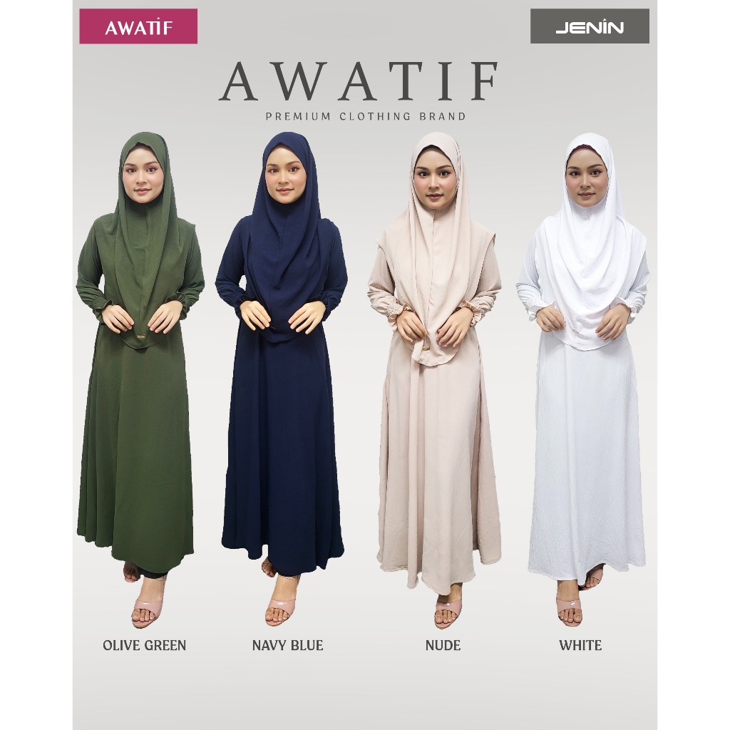 Abaya Robe Mecca Ironless Muslimah Sedondon Hijab, Umrah Friendly And ...