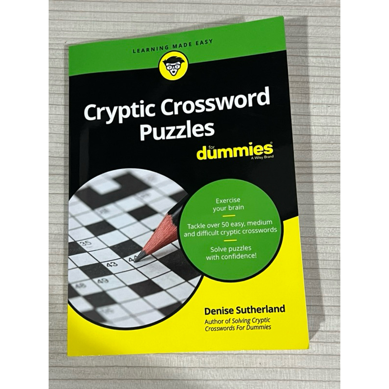 cryptic crossword puzzles for dummies | Shopee Singapore