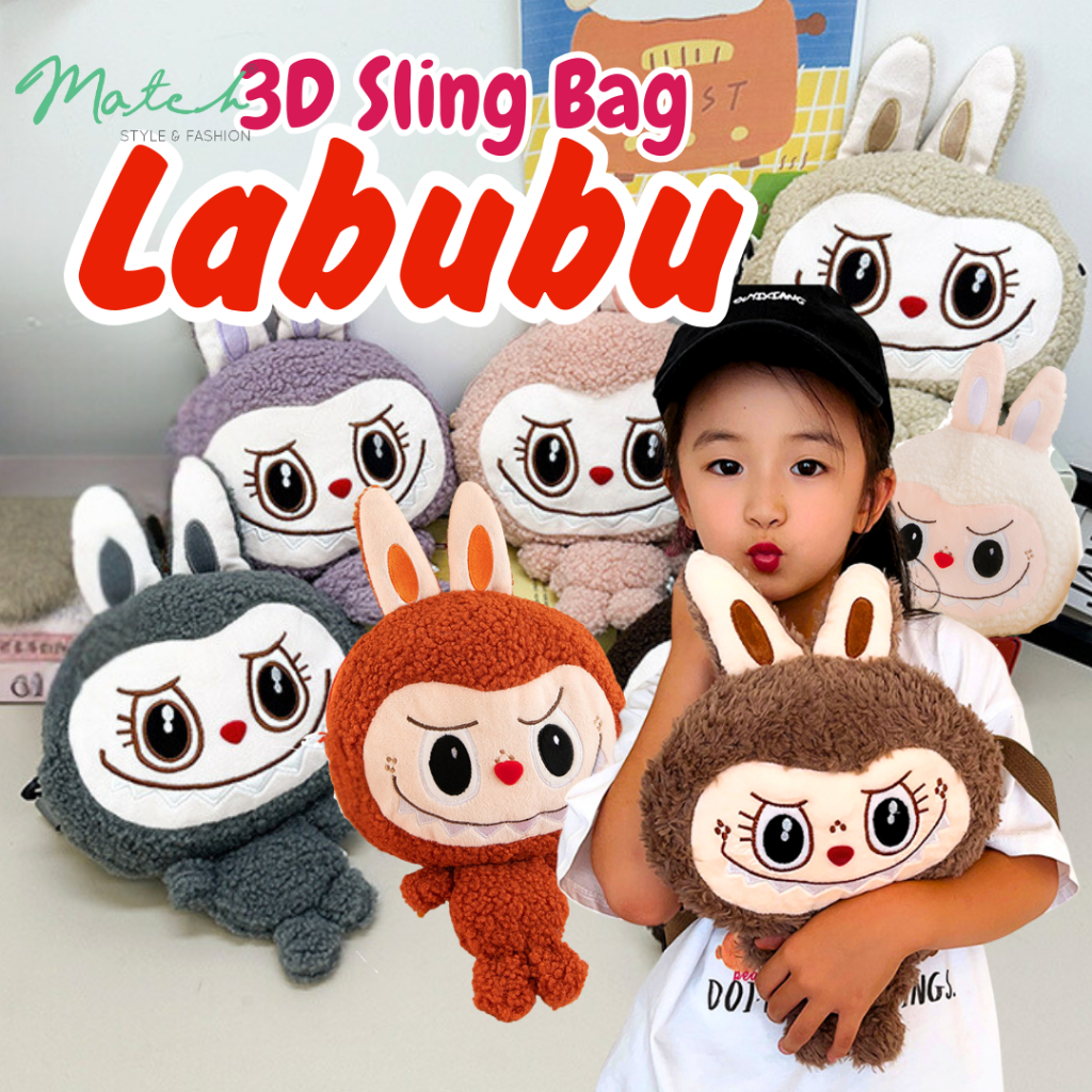 3D Labubu Bag Kids Labubu Sling Shoulder Crossbody Girls Bags Cartoon ...