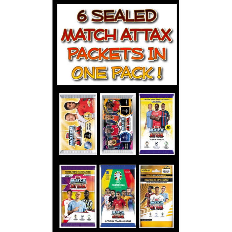 Topps Match Attax All-Stars Collection Set | 6 Sealed Packets From ...