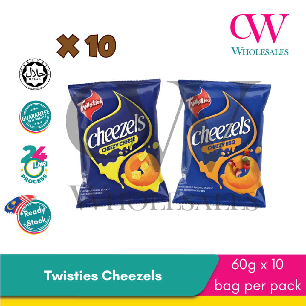 Twisties Cheezels BBQ Cheese Bundle (60g x 10 Pack) | Shopee Singapore